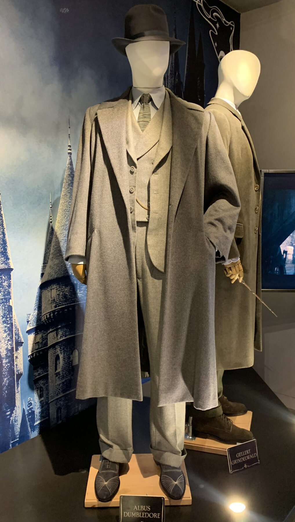 Des costumes des Secrets de Dumbledore au Studio Tour