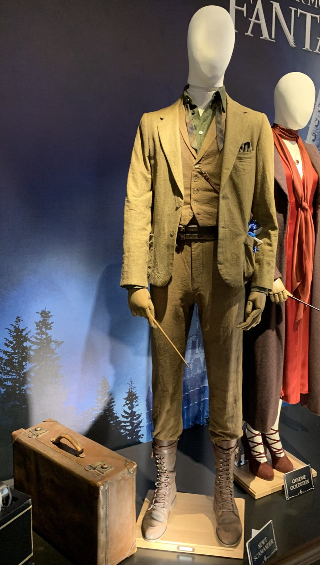 Des costumes des Secrets de Dumbledore au Studio Tour